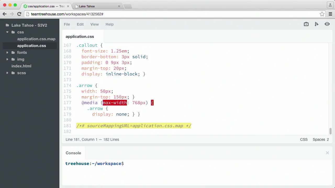 Debugging In The Browser With Source Maps How To Css To Sass Treehouse