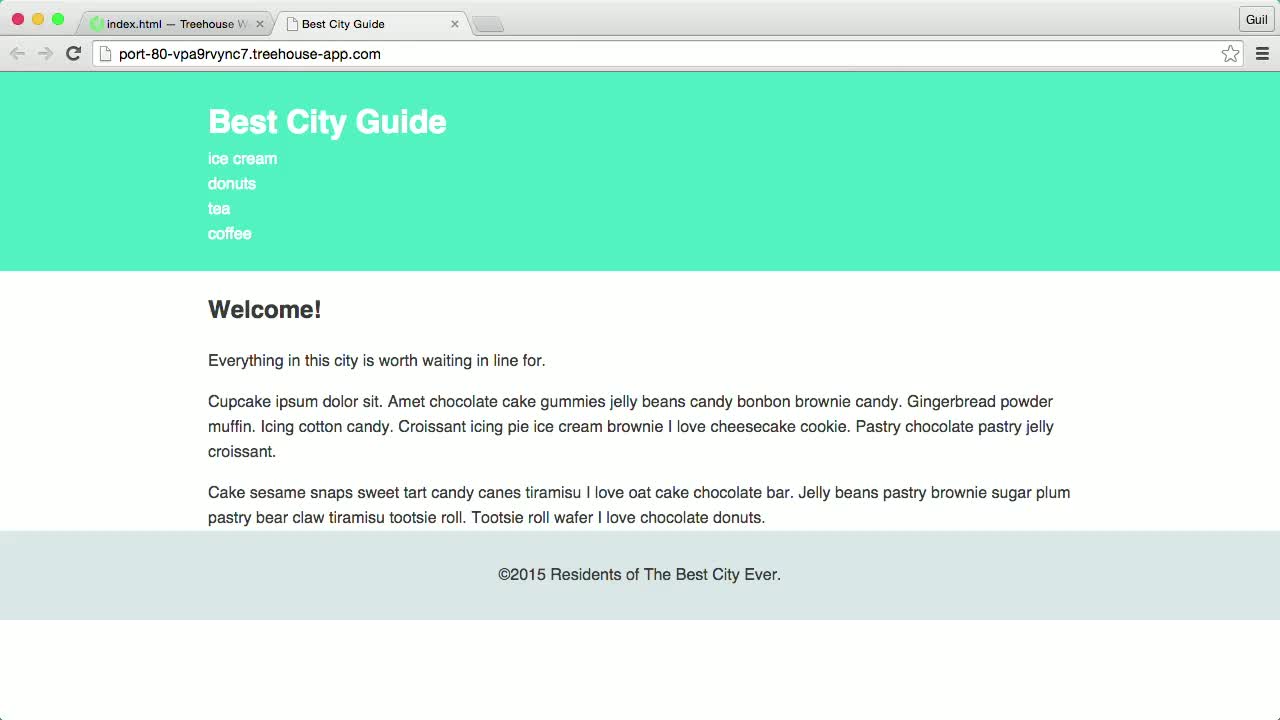 Creating a Sticky Footer (How To) | Mobile-First CSS Layout | Treehouse