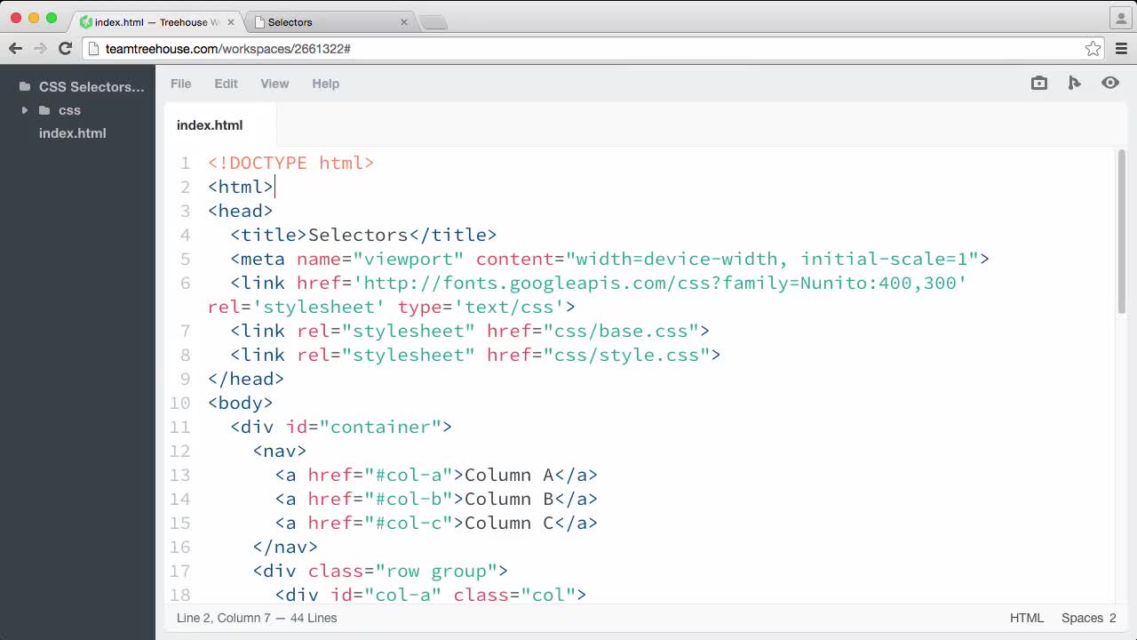 :root and :target (How To) | CSS Selectors | Treehouse