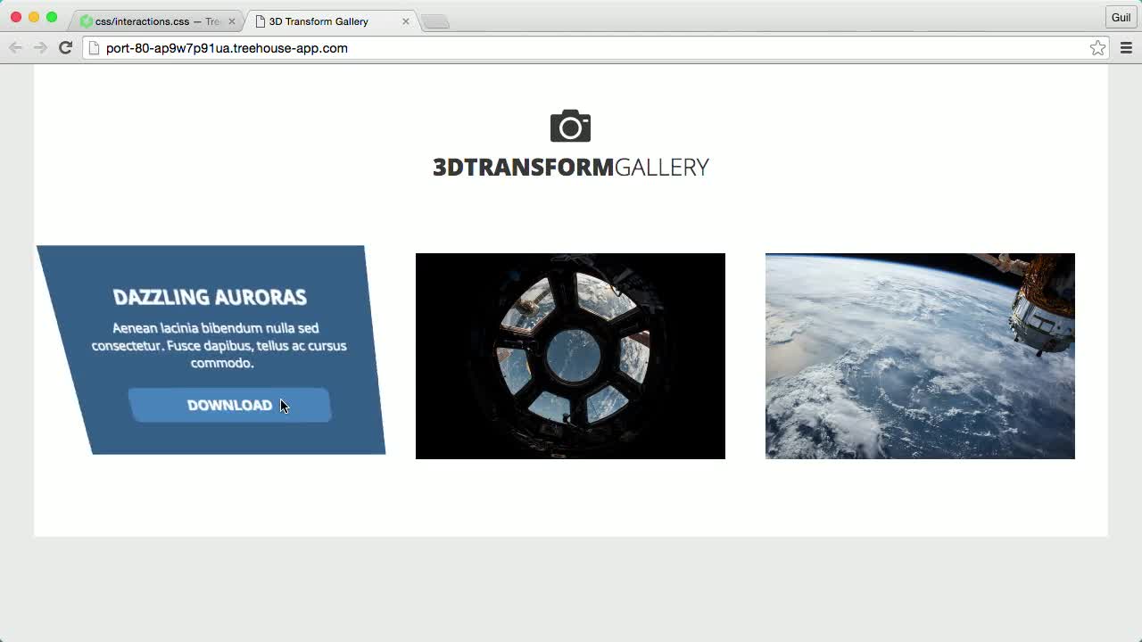 Creating a Consistent Depth Perspective (How To) | CSS Transitions and Transforms | Treehouse