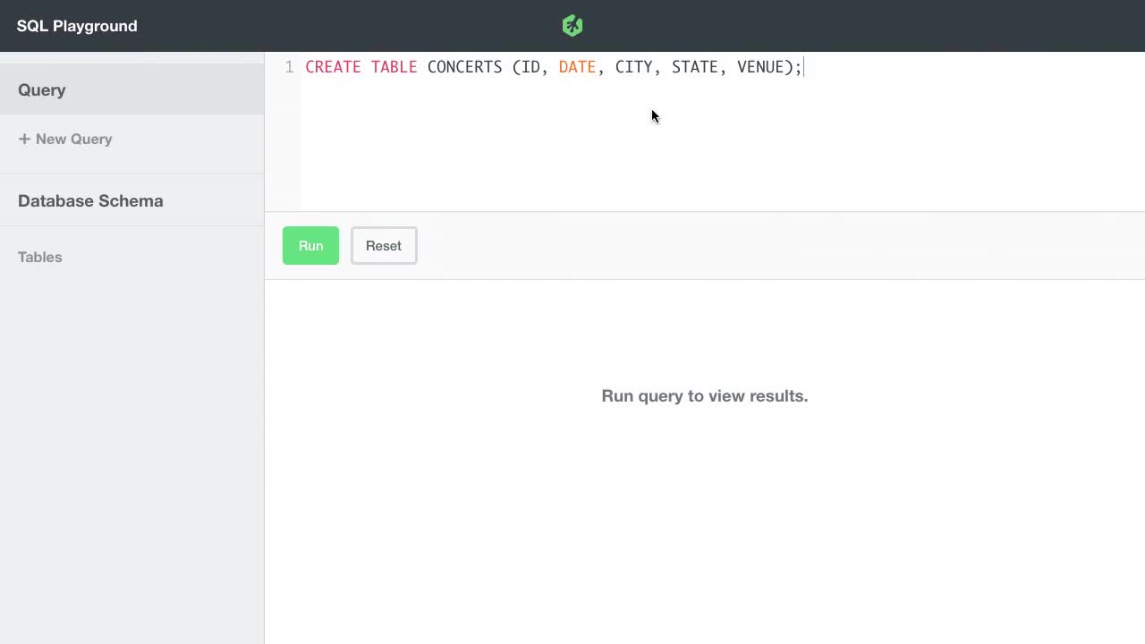 Creating a Table (How To) | Creating and Modifying Database Tables | Treehouse