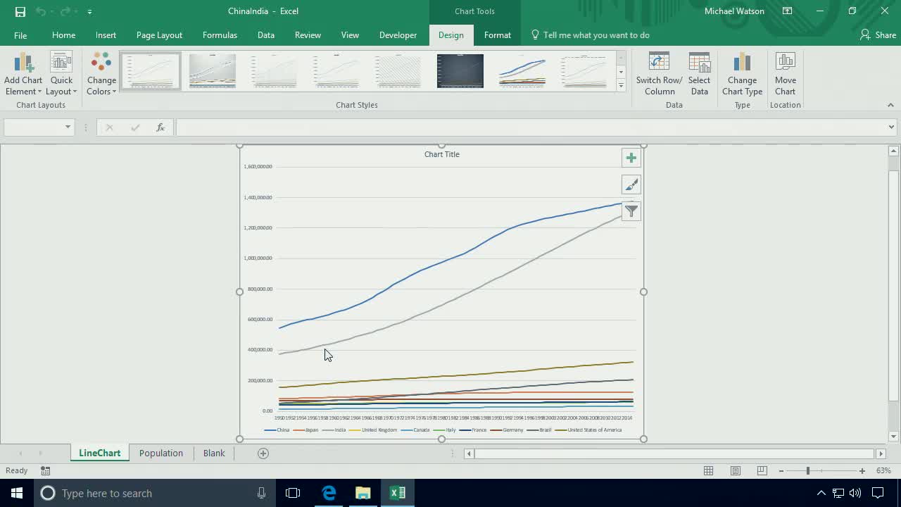 Solution: Population Growth (How To) | Data Visualization with Excel | Treehouse