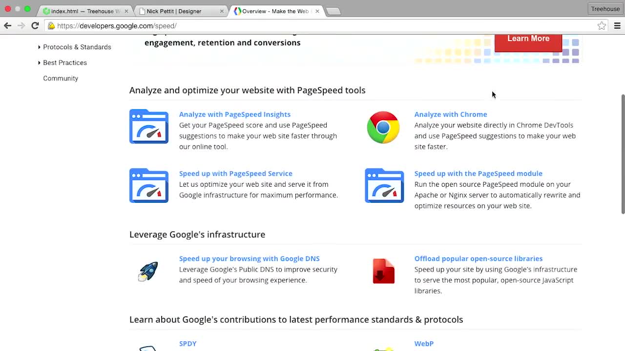 Google PageSpeed (How To) | Introduction to Front End Performance Optimization | Treehouse