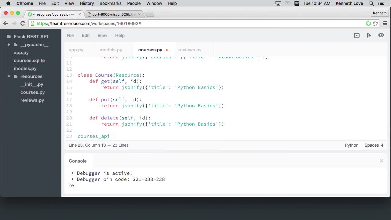Blueprints (How To) | Flask REST API | Treehouse