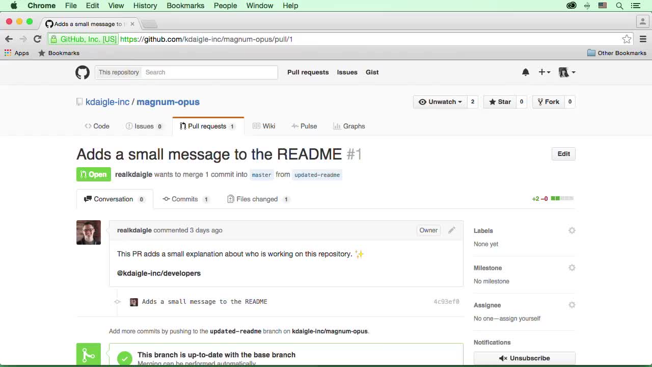 Workflow Demonstration (How To) | GitHub Basics | Treehouse
