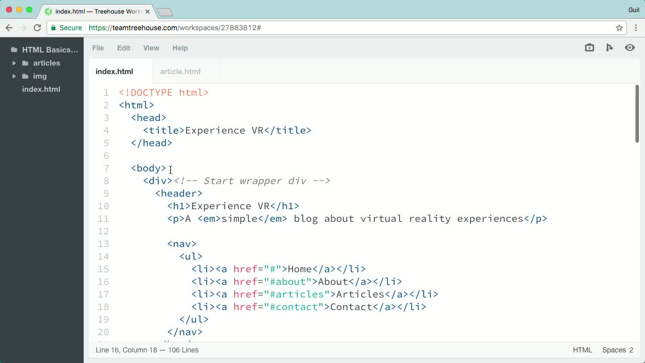 Working on a Website Project Locally (How To) | HTML Basics | Treehouse