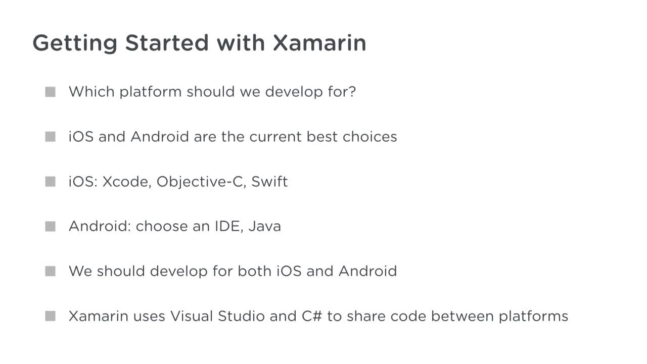 The Challenges of Mobile Development (How To) | Introduction to Xamarin | Treehouse