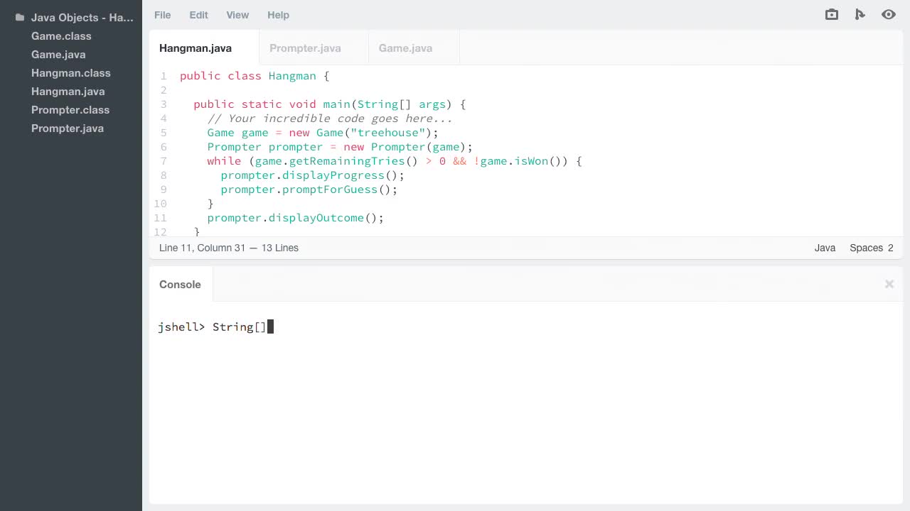 Arrays and Command Line Arguments (How To) | Java Objects | Treehouse