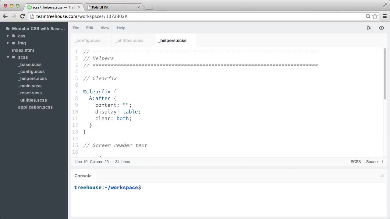 Background Image Mixin (How To) | Modular CSS with Sass | Treehouse