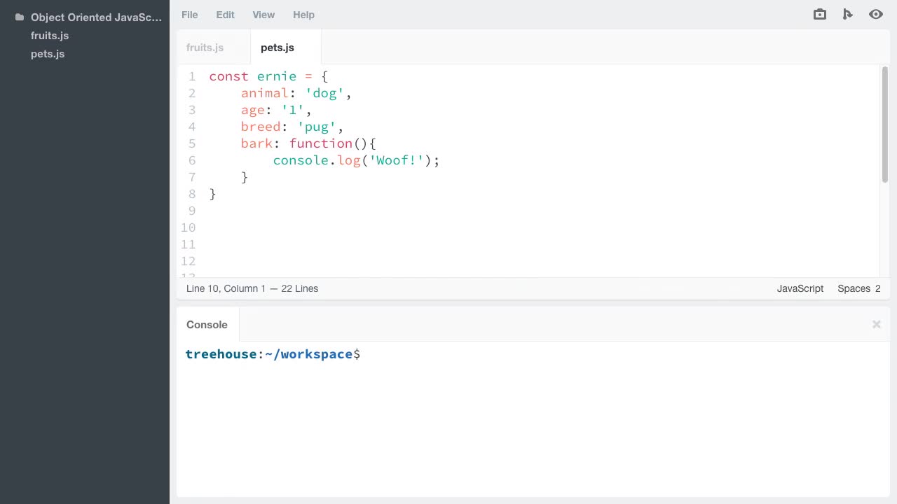 Changing and Adding Properties (How To) | Object-Oriented JavaScript | Treehouse