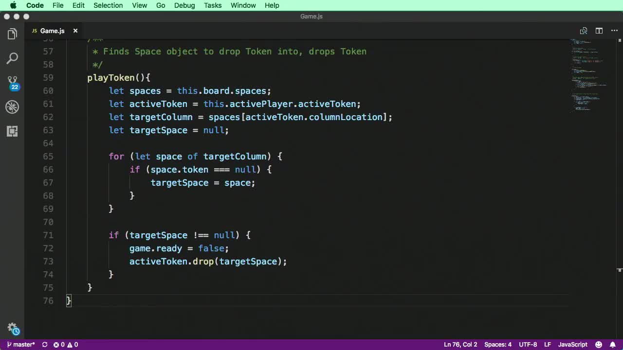 playToken() Method Solution (How To) | Object-Oriented JavaScript: Challenge | Treehouse