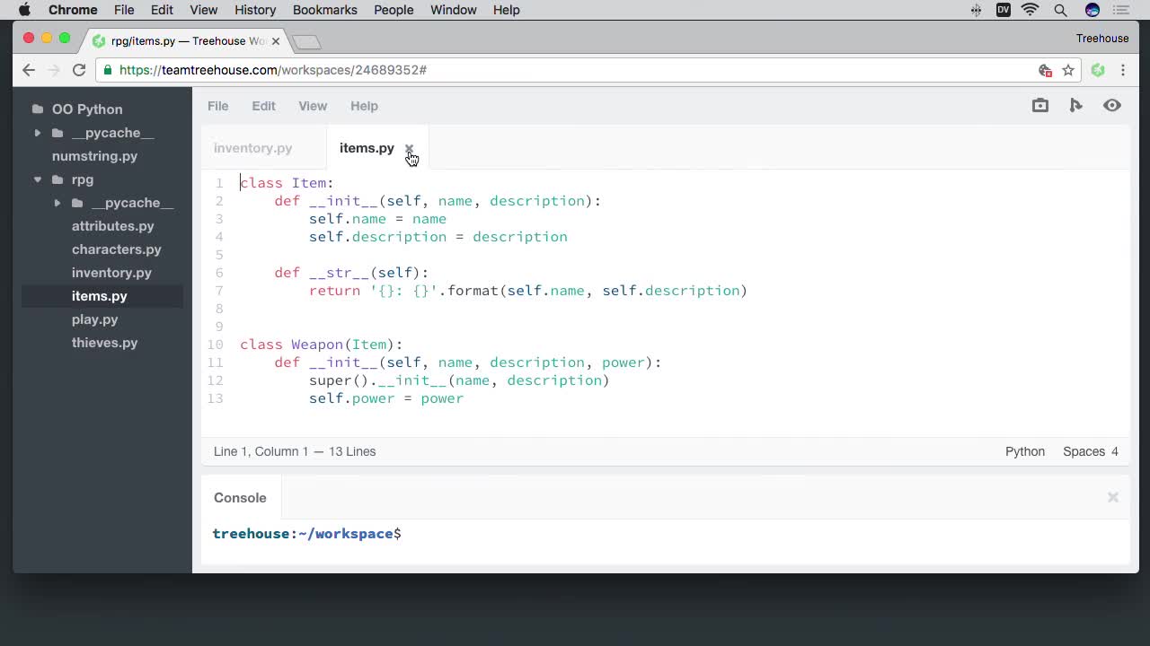 Emulating Built Ins How To Object Oriented Python Treehouse