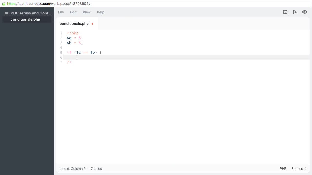 Comparison Operators How To Php Arrays And Control Structures Treehouse