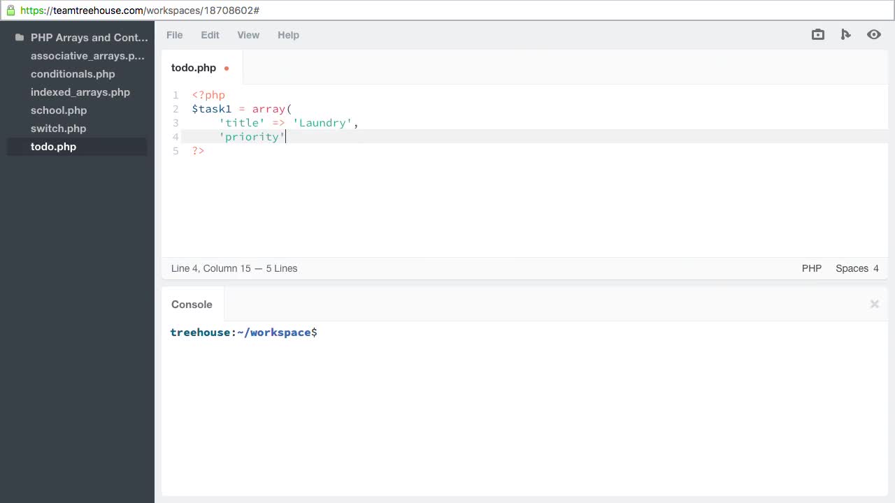 Multidimensional Arrays (How To) | PHP Arrays and Control Structures | Treehouse