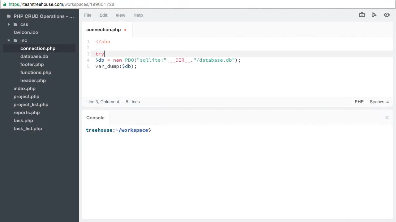 Handling Exceptions How To Crud Operations With Php Treehouse