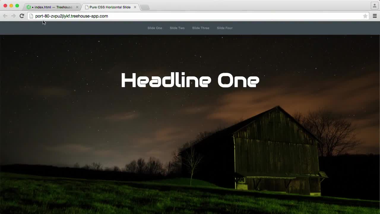 Create a Fullscreen Slider with CSS (How To) | Create a Fullscreen Slider with CSS | Treehouse