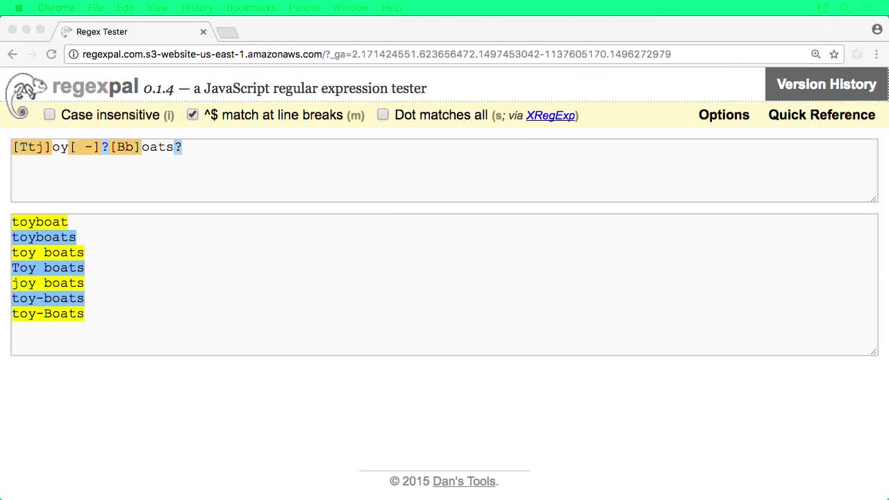 Matching Character Ranges (How To) | Regular Expressions in JavaScript | Treehouse
