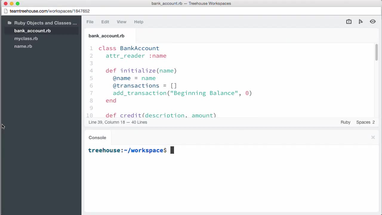 Part 4 Printing The Register How To Ruby Objects And Classes Treehouse