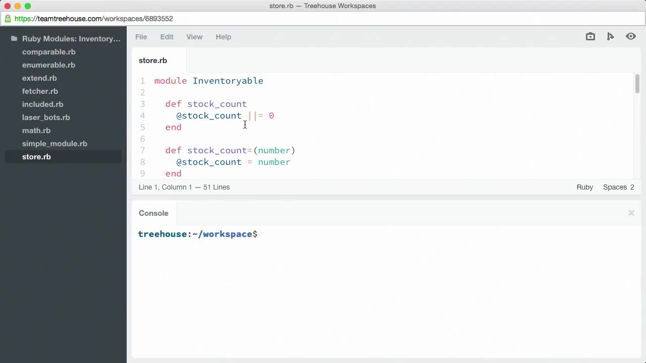 Extend and Include (How To) | Ruby Modules | Treehouse