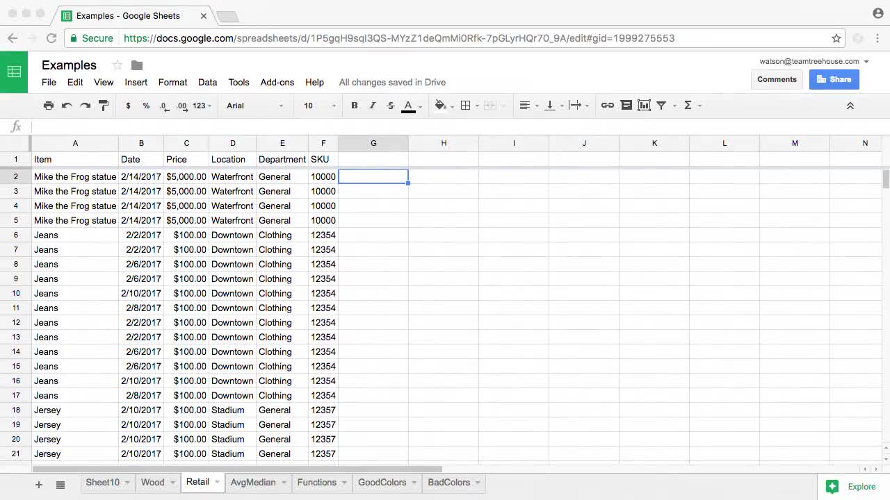 The SUMIF Function (How To) | Spreadsheet Basics | Treehouse