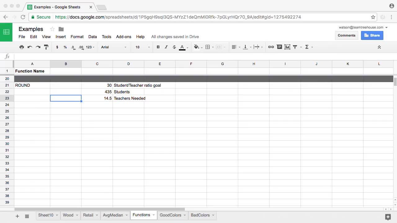 The ROUNDDOWN & ROUNDUP Functions (How To) | Spreadsheet Basics | Treehouse