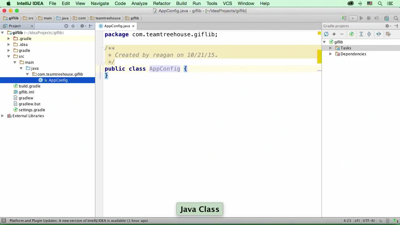 Adding A Spring Configuration File How To Spring Basics Treehouse
