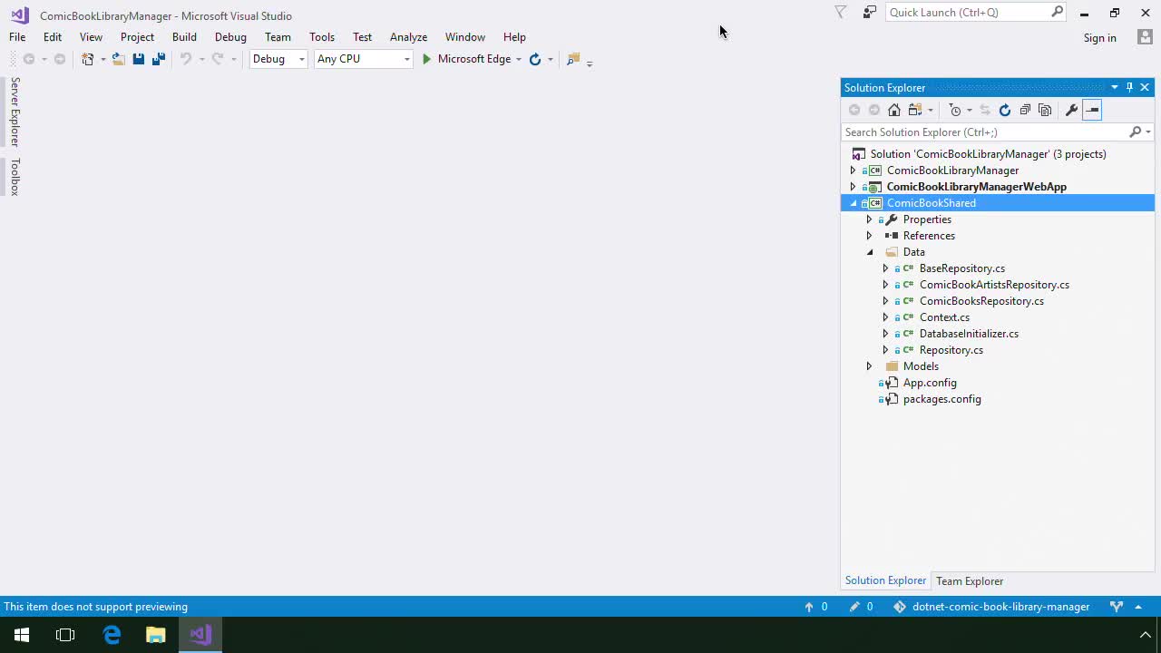 Using Our Generic Base Repository Class How To Entity Framework With Aspnet Mvc Treehouse