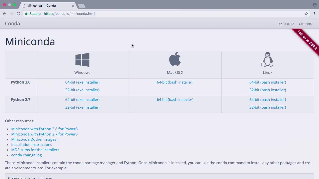 miniconda (How To) | Introduction to Anaconda | Treehouse