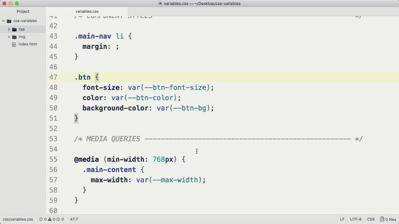 Providing Fallbacks and Building Length Values (How To) | Using CSS Variables | Treehouse