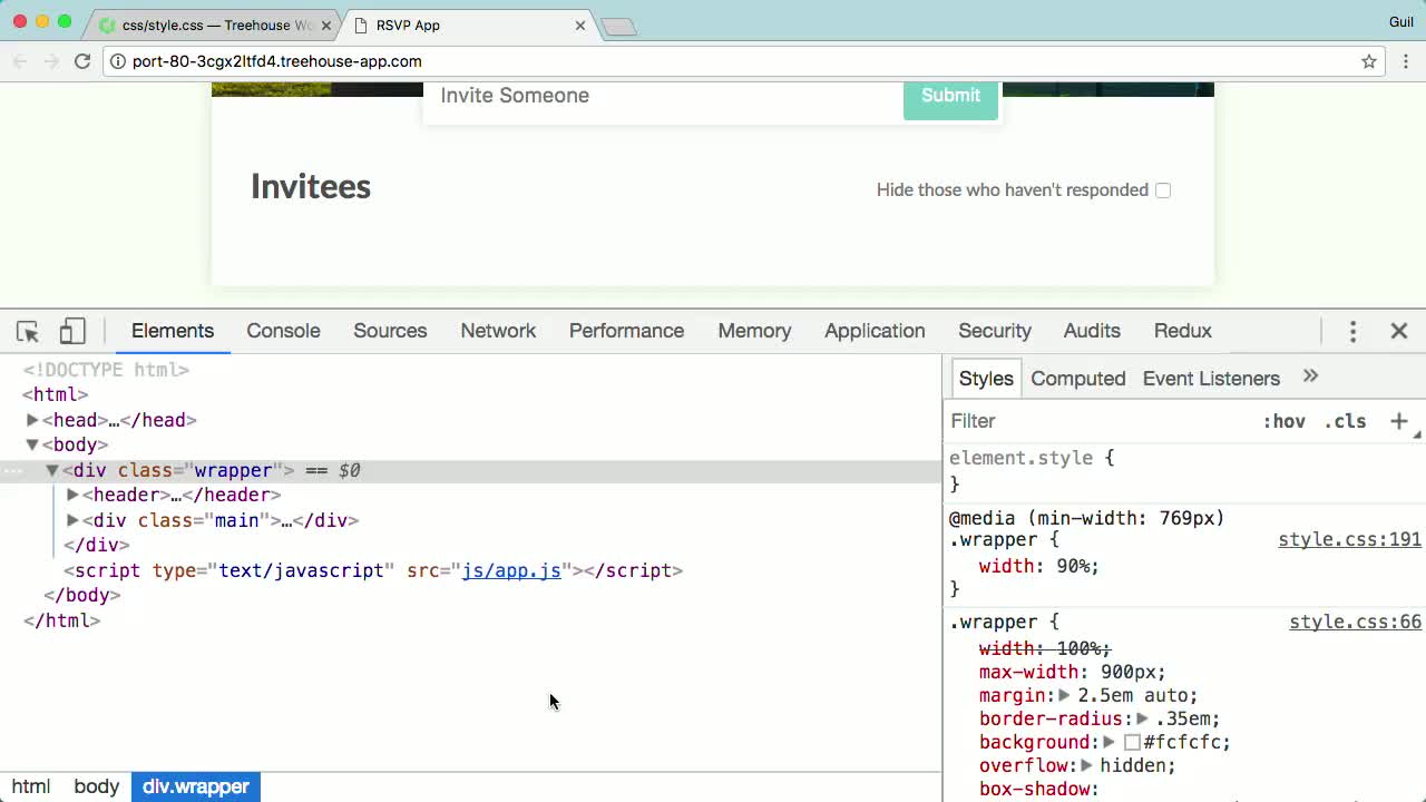 Getting to Know the Elements Panel (How To) | Debugging CSS with Chrome DevTools | Treehouse