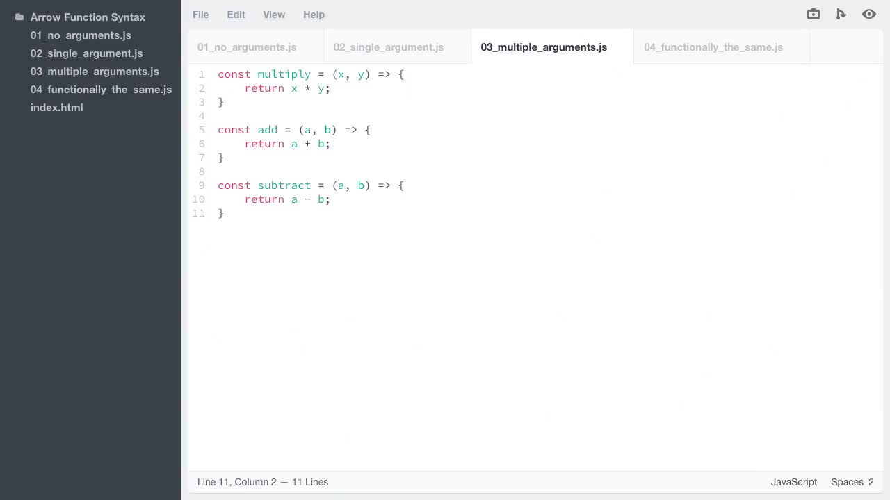 Concise Arrow Function Syntax (How To) | Introducing Arrow Function ...