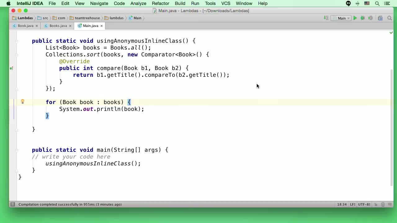 Introducing Lambdas (How To) | Java Lambdas | Treehouse