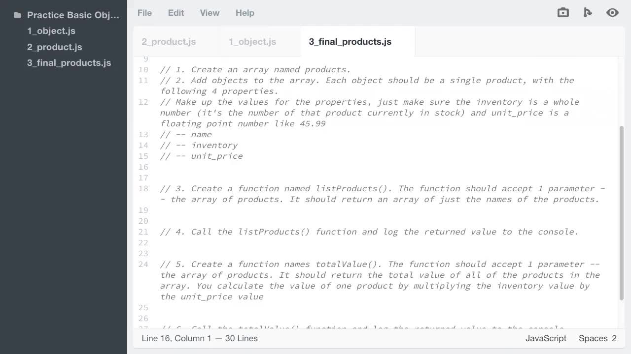 Create an Array of Objects (How To) | Practice Object Literals in JavaScript | Treehouse