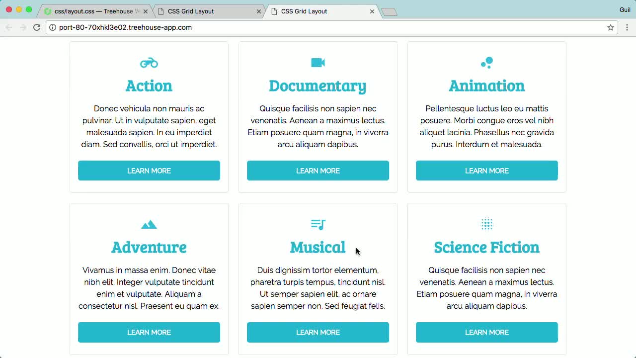 The Solution (How To) | Practice Flexible CSS Grid Layout | Treehouse
