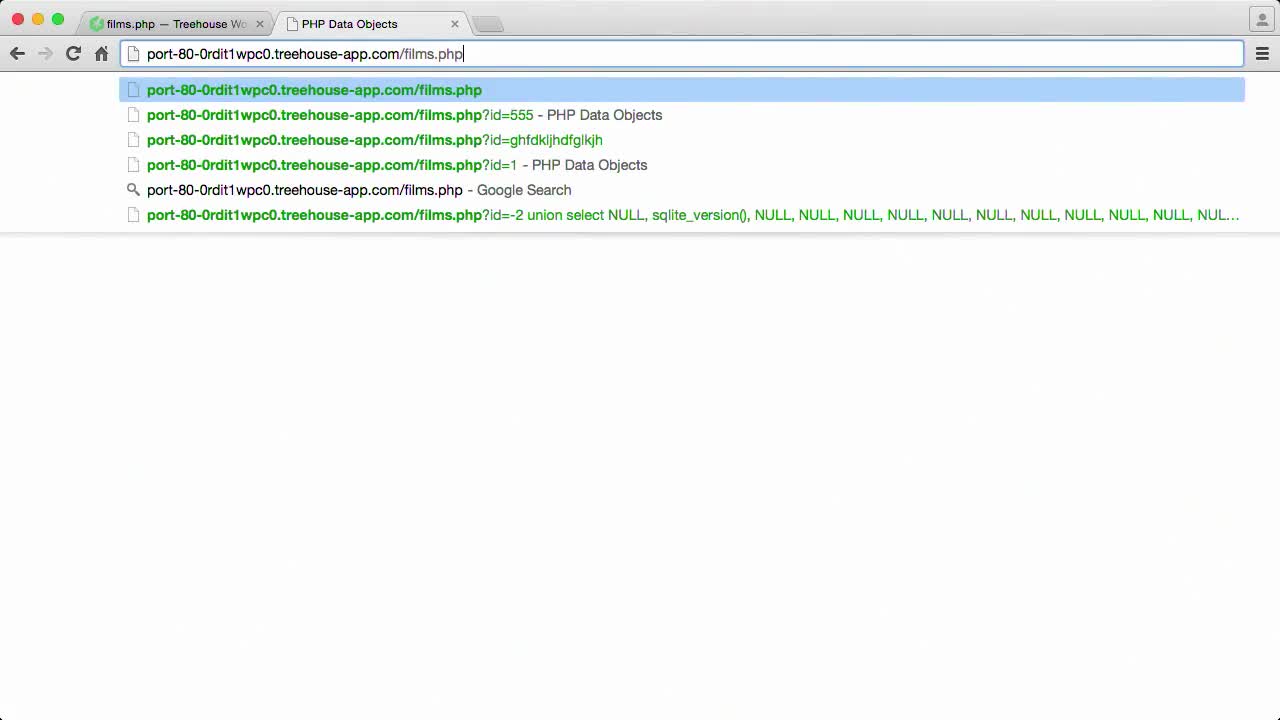 Filter Input, Escape Output (How To) | PHP & Databases with PDO | Treehouse