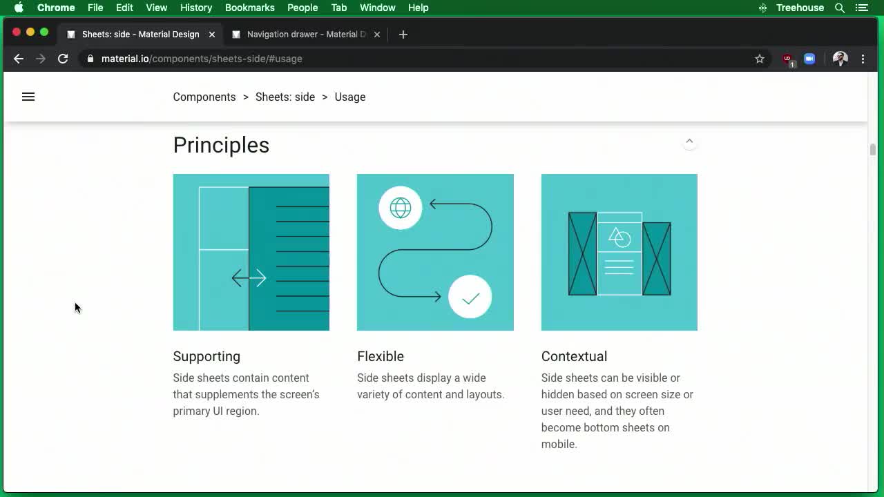 Design a Side Sheet (How To) | Getting Started With Material Design | Treehouse