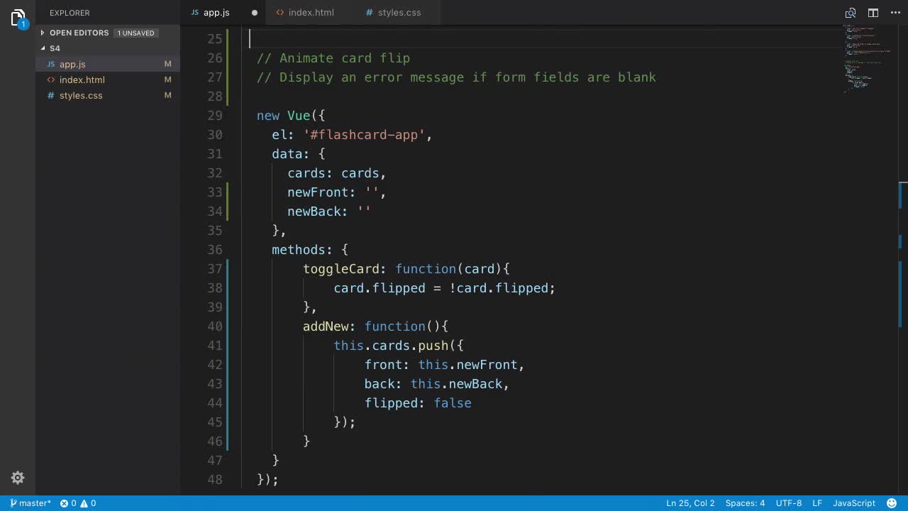 Flip Transition How To Vuejs Basics Treehouse 